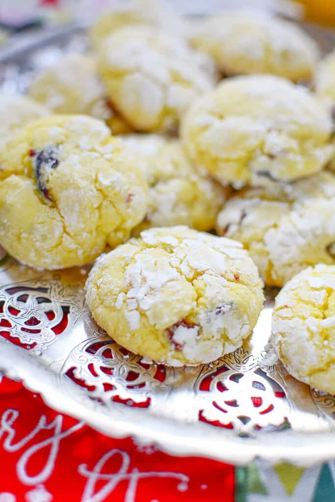 4 Ingredient Lemon Cranberry Cookies - EazyGrub
