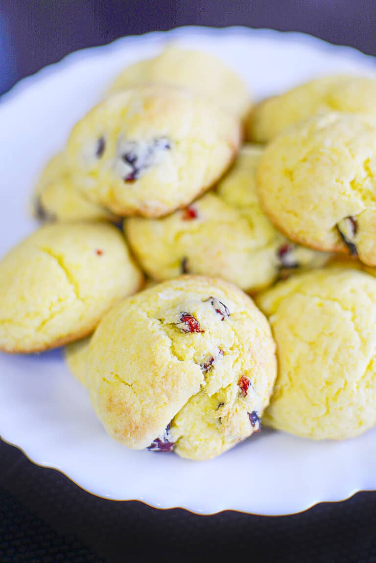 4 Ingredient Lemon Cranberry Cookies - EazyGrub