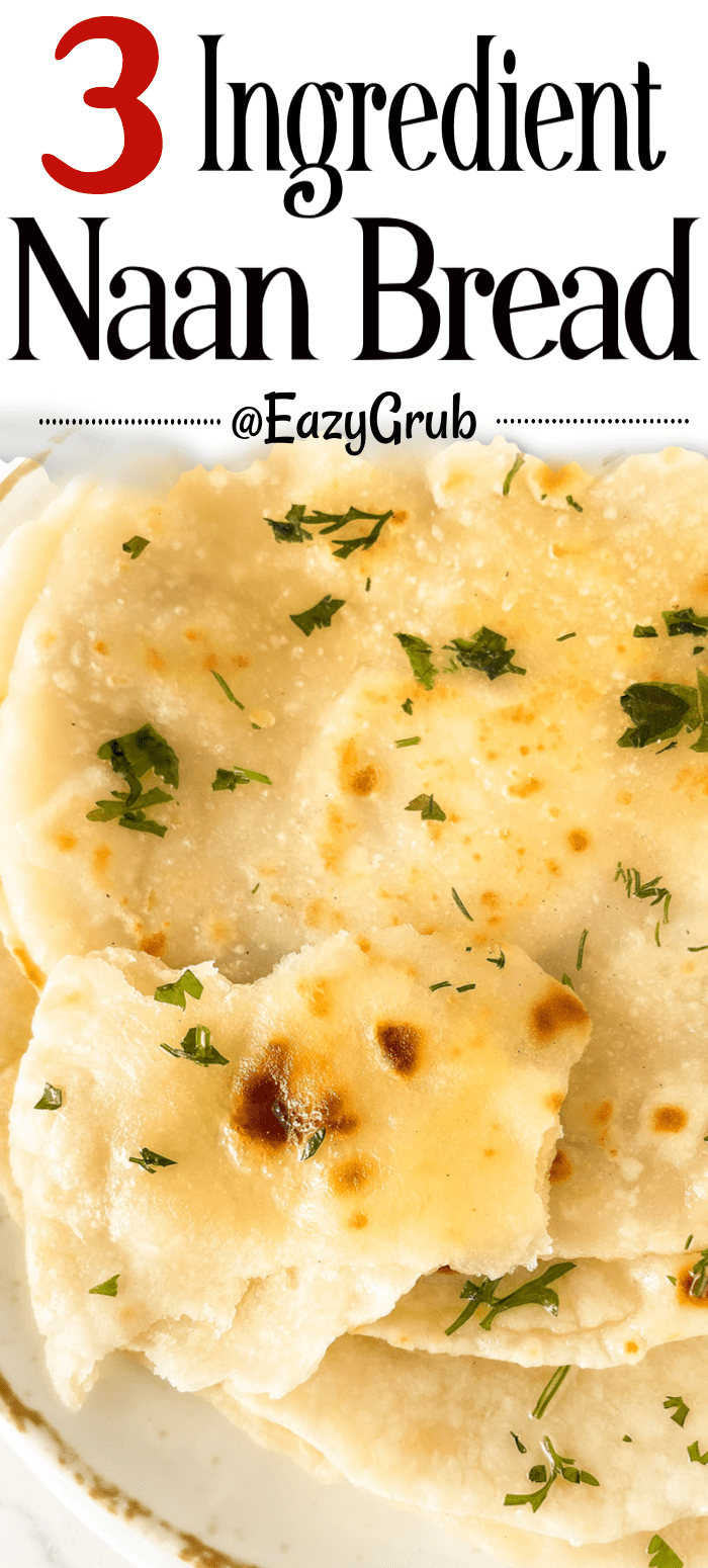 3 Ingredient Naan Bread - EazyGrub