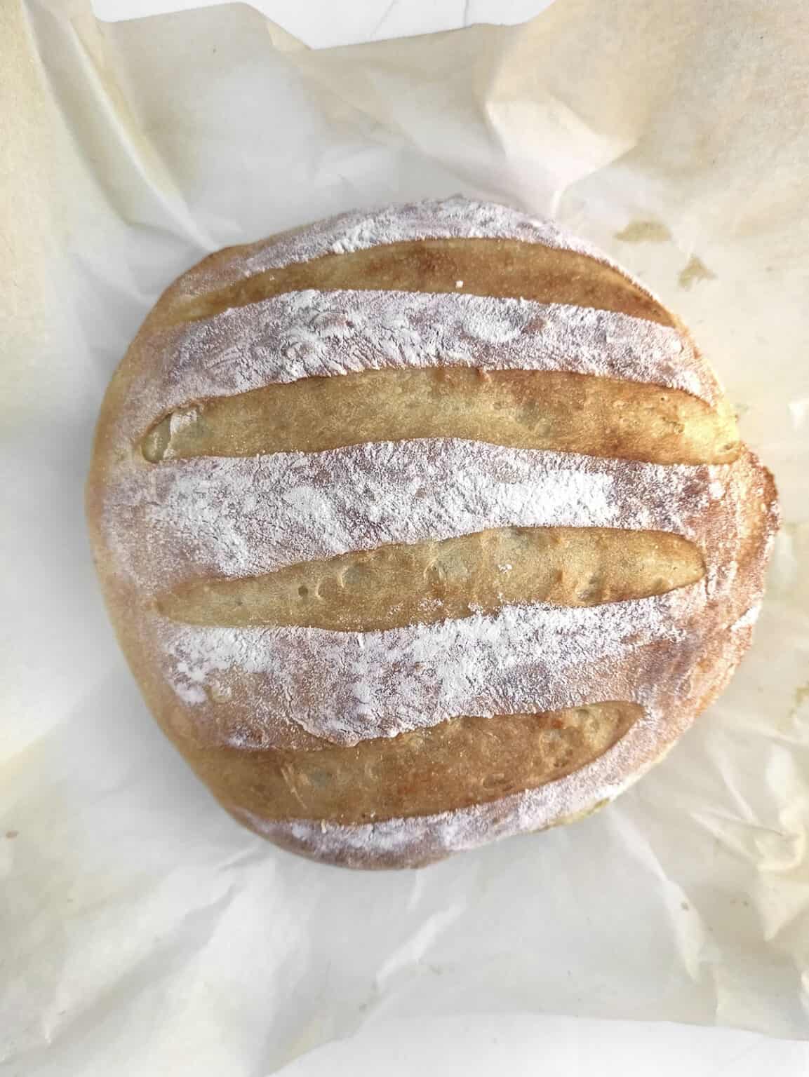 3 Ingredient Bread (Rustic and Delicious!) - EazyGrub