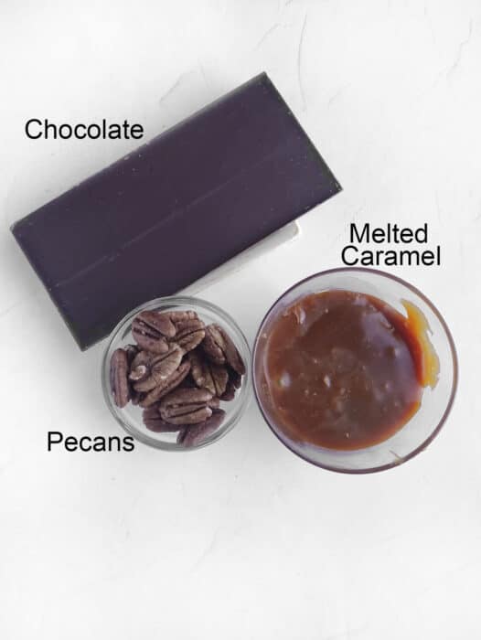 The Best 3 Ingredient Chocolate Pecan Turtles - EazyGrub