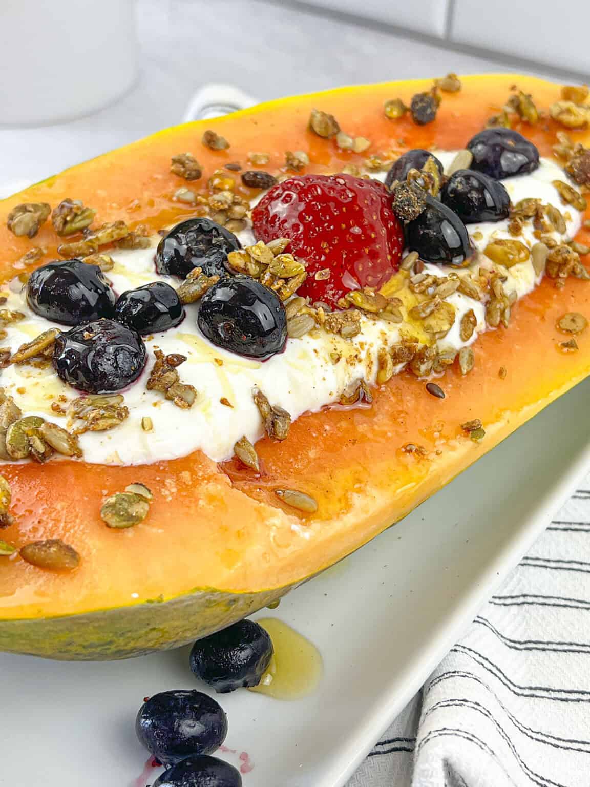 Juicy and Delicious 3 Ingredient Papaya Bowl - EazyGrub