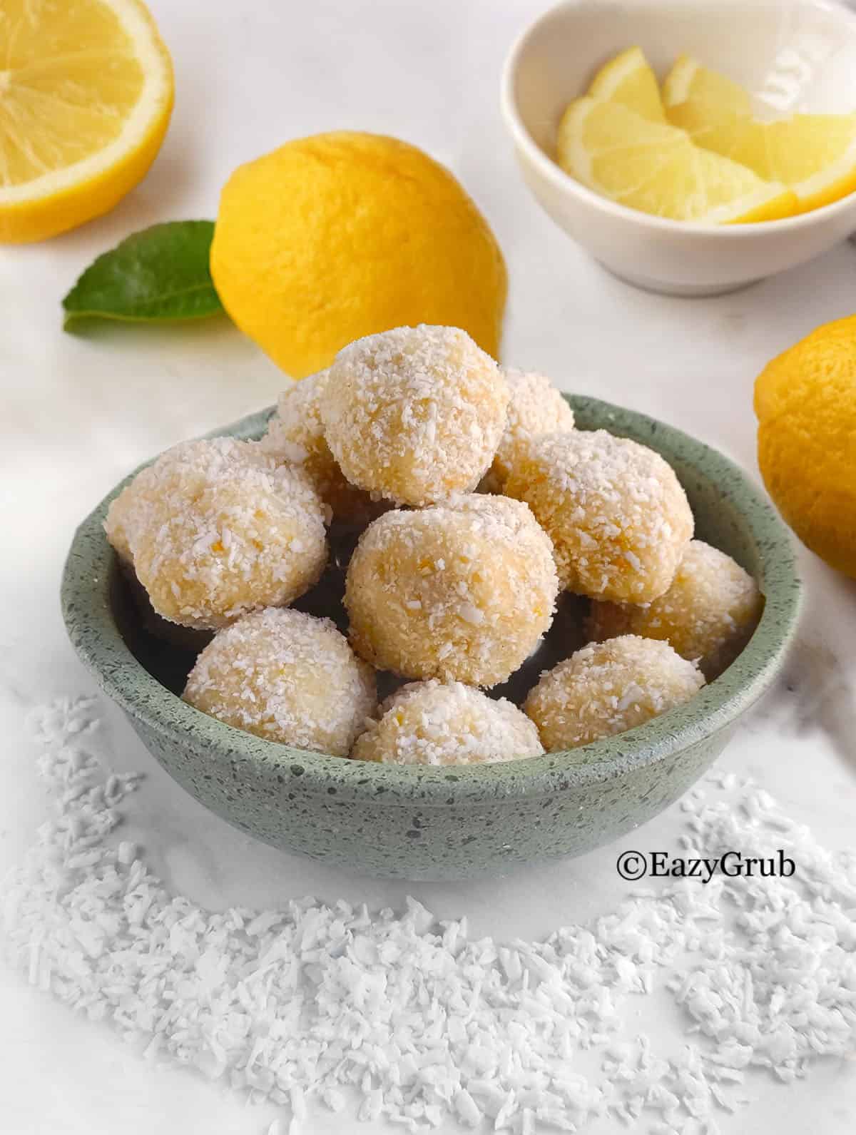 4 Ingredient Lemon Bliss Balls - EazyGrub