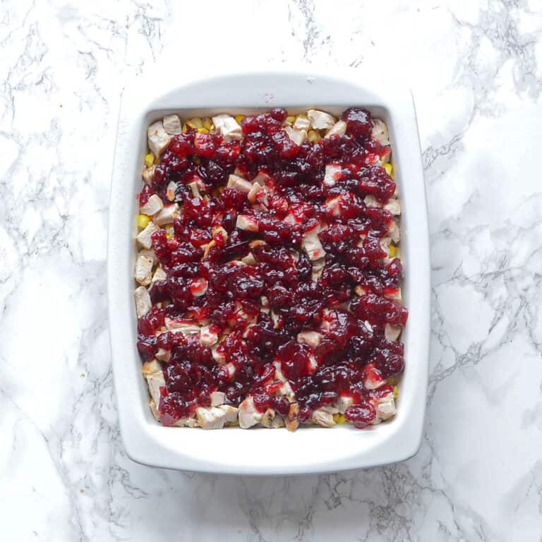 5 Ingredient Cranberry Turkey Casserole - EazyGrub