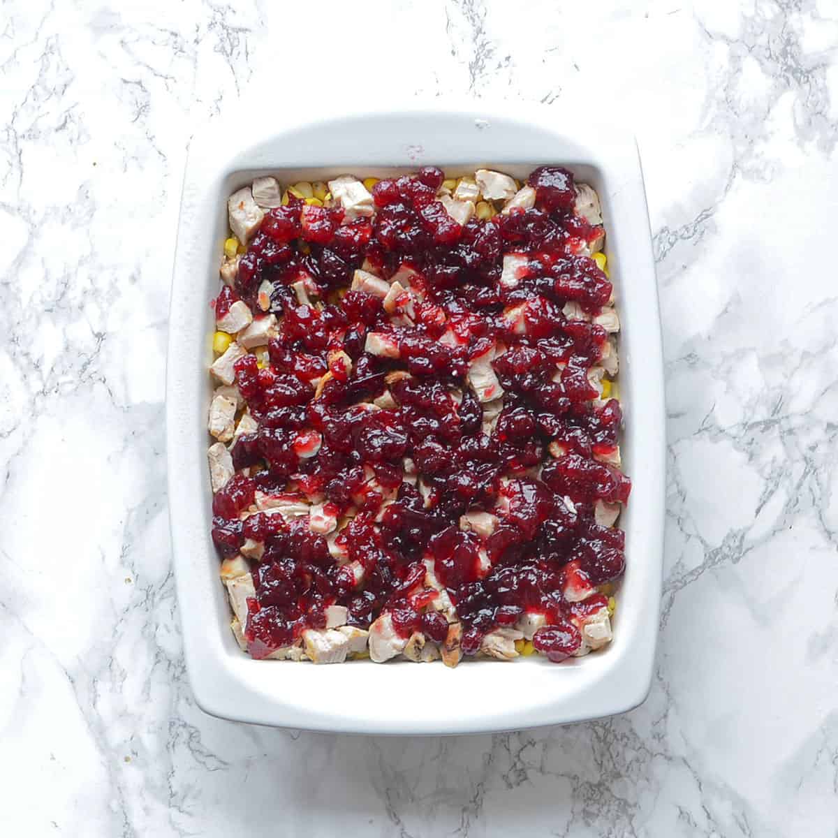 5 Ingredient Cranberry Turkey Casserole - EazyGrub